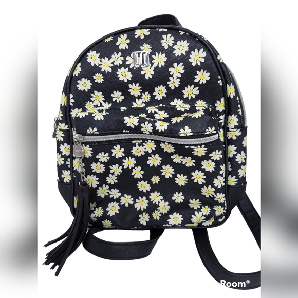 Justice | Accessories | Justice Mini Backpack Bag Black With Daisy ...